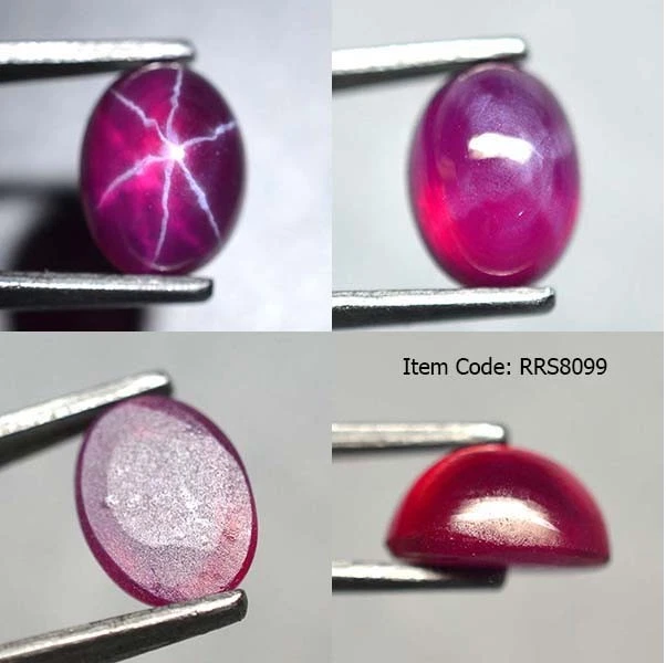 Corundum Gemstones Star Ruby Cabochon