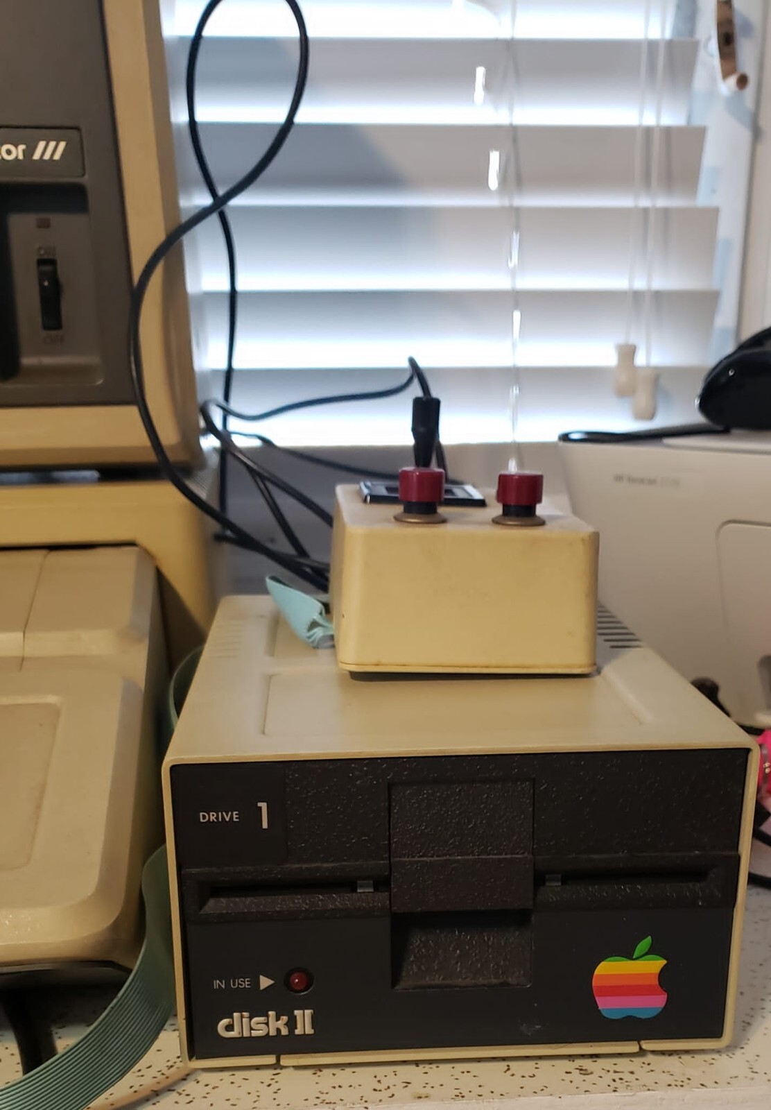 Apple II Plus Computer A2S 1048 with monitor, floppy disk drive, joy ...