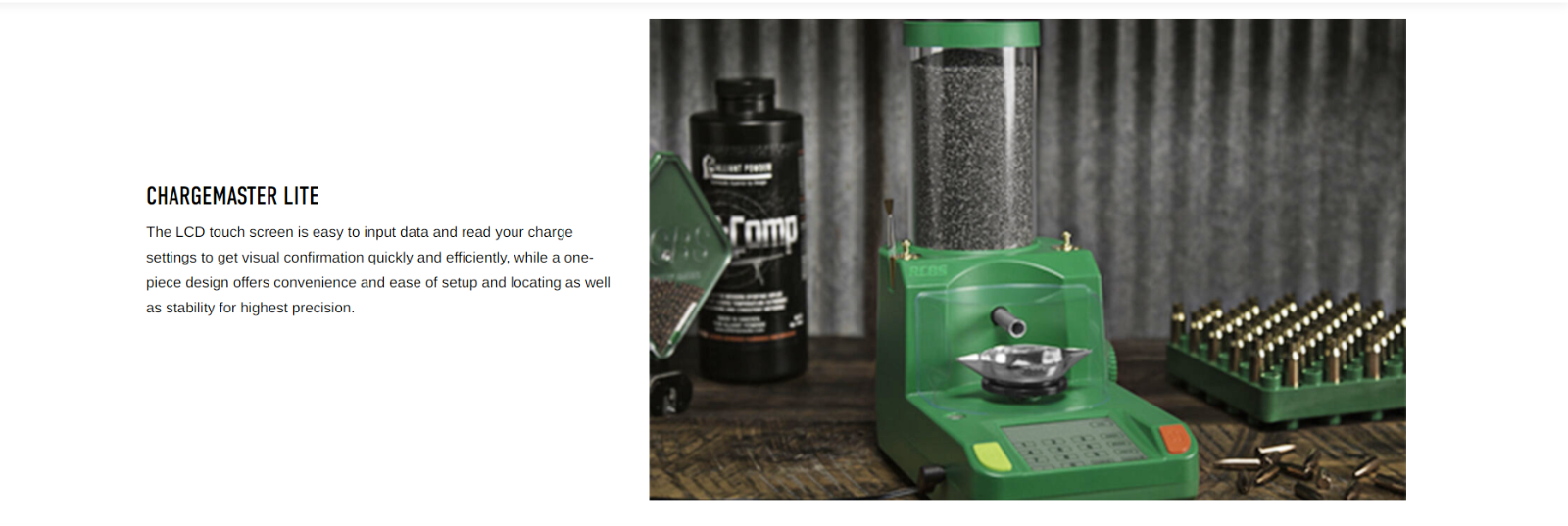 RCBS CHARGEMASTER Lite LCD Touchscreen Accurate Powder Measuring ...