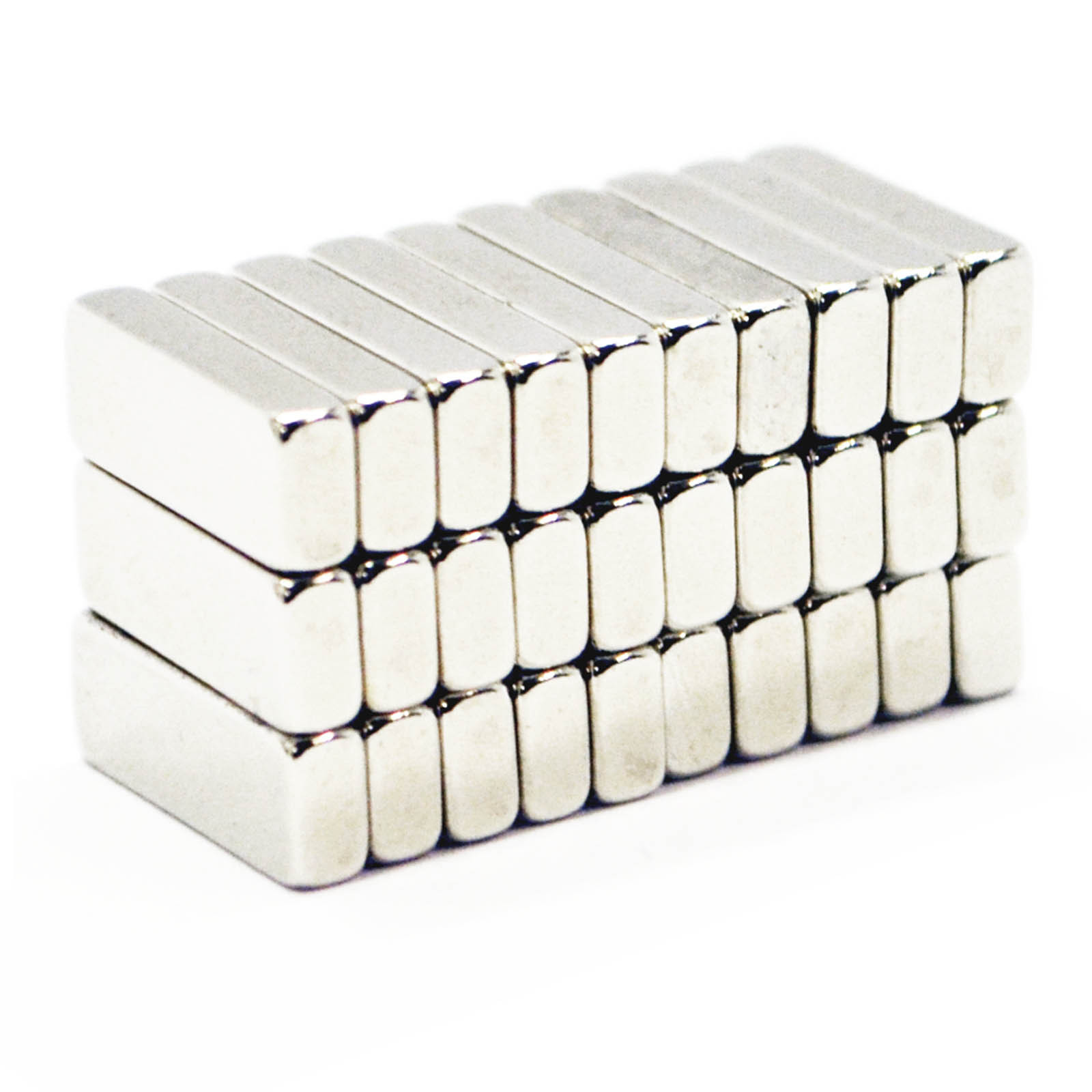 10mm x 5mm x 2mm DIY Metal Strong Nickel Coating Neodymium Block Magnet ...
