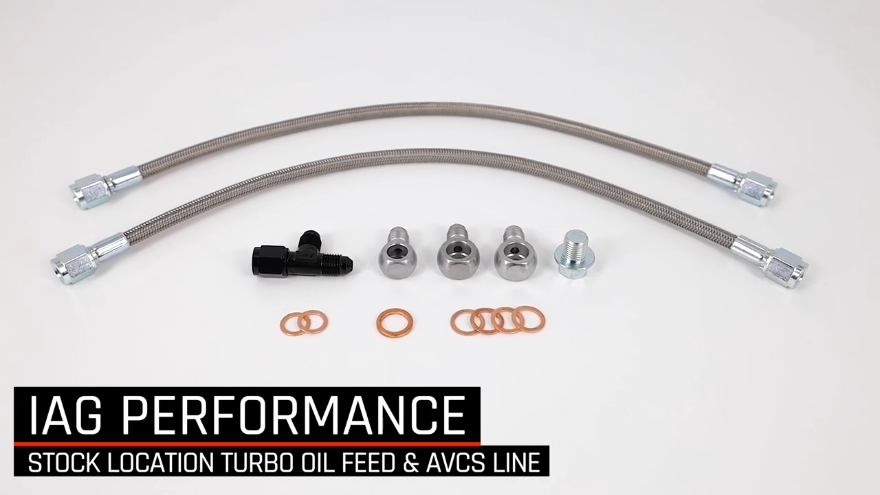 IAG Stock Location Turbo Oil Feed & AVCS Line for Subaru WRX 2006-14 ...