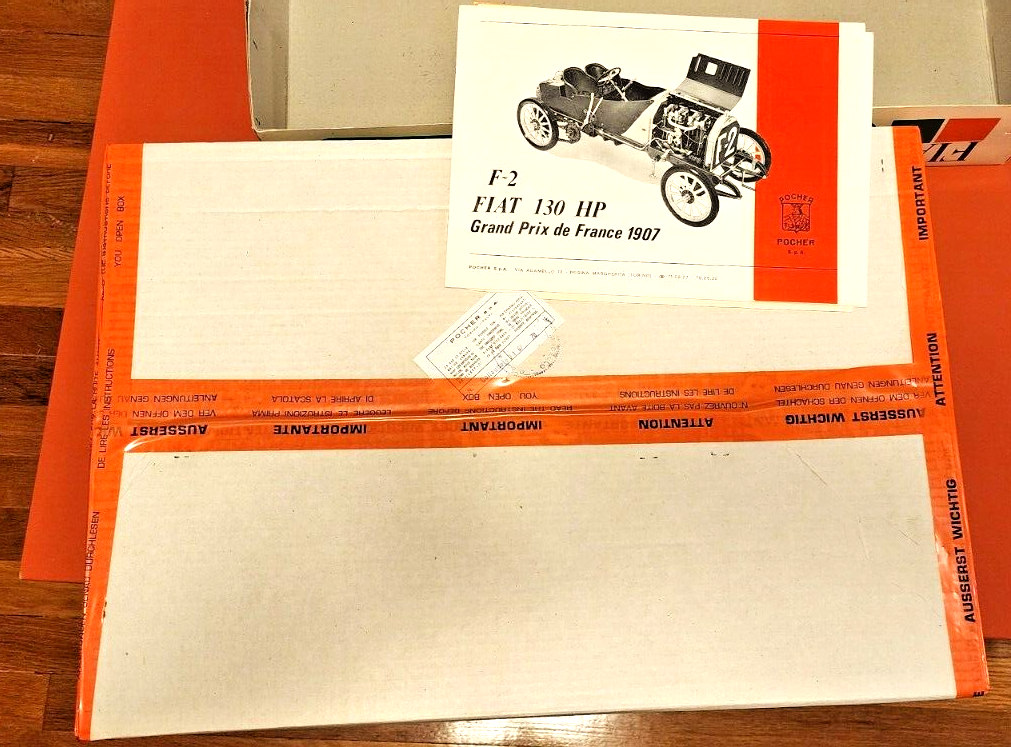 Pocher 1/8 Fiat F-2 Multi-Media Model Kit K/70 -- sealed inner box | eBay