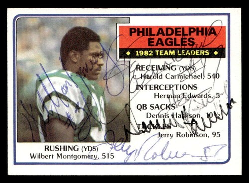 1983 Topps Wilbert Montgomery/Carmichael/Herm Edwards + 136 Signed/Auto ...