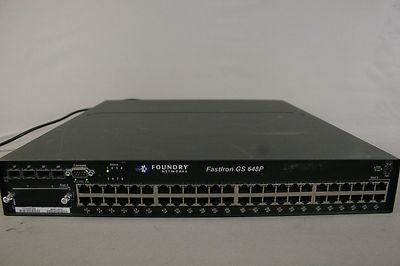 Brocade FastIron GS 648P (FGS648P) 48-Port Gigabit Ethernet Switch | eBay