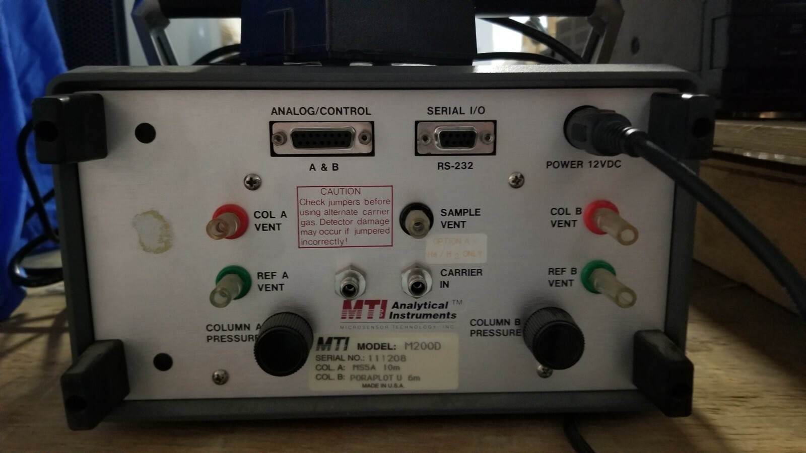 MTI M200 PORTABLE MICRO GAS CHROMATOGRAPH | eBay