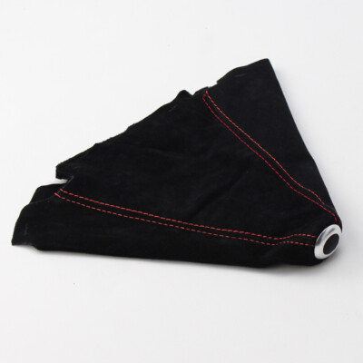 Racing Universal Suede leather Shift Boot Shift Knob Cover with Red ...