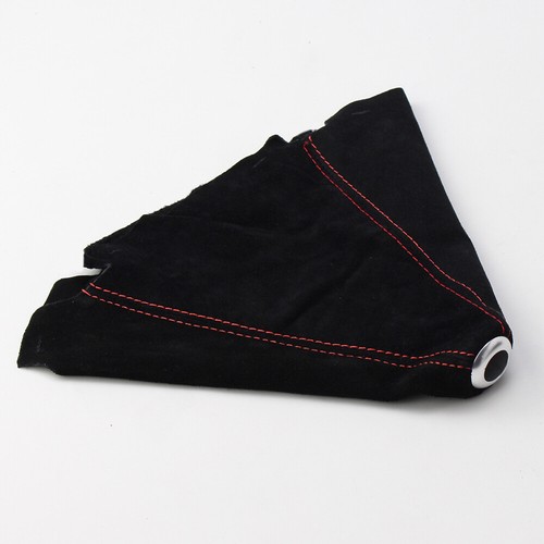Racing Universal Suede leather Shift Boot Shift Knob Cover with Red ...