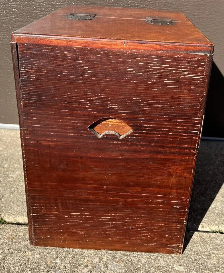 Antique Japanese Kyodai Kesho Bako Table Cabinet Tansu Chest Meiji ca ...