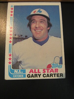1982 Topps Baseball, Gary Carter, All Star, Worn Corner #344 | eBay