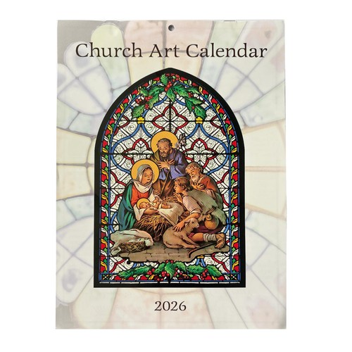 2026 Calendar Religious Church Art with Bible Verses and Illustrations ...