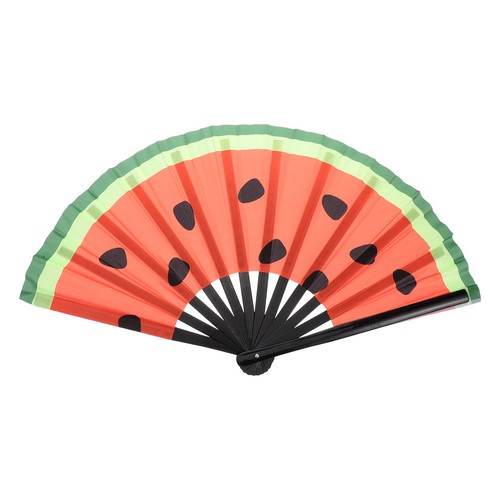 Handheld Fans Glow Folding Japanese Watermelon For Stage Performance ...