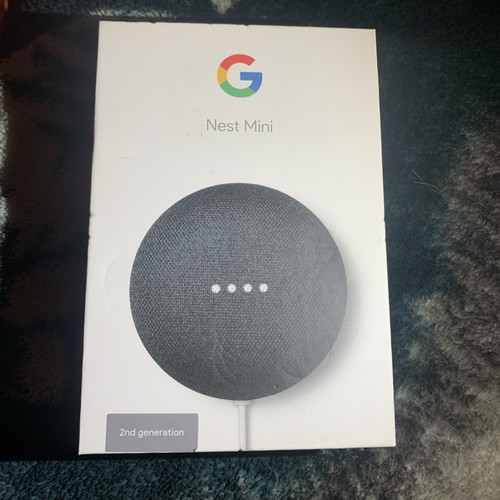 Google Nest Mini 2nd Generation Smart Speaker Charcoal, Bluetooth, WiFi ...