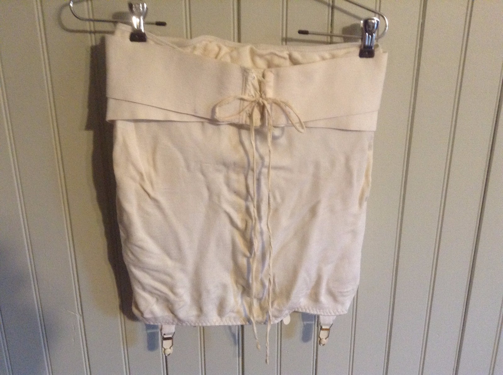 Classic Very Vintage Carmen hook eye open bottom girdle w/ garters ...