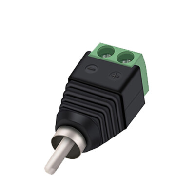 RCA Male Plug TO AV Terminal Connector Video CCTV Phono AV Balun ...