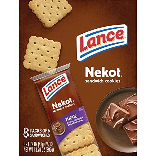 Sandwich Cookies, Nekot Fudge, 8 Count Box | eBay