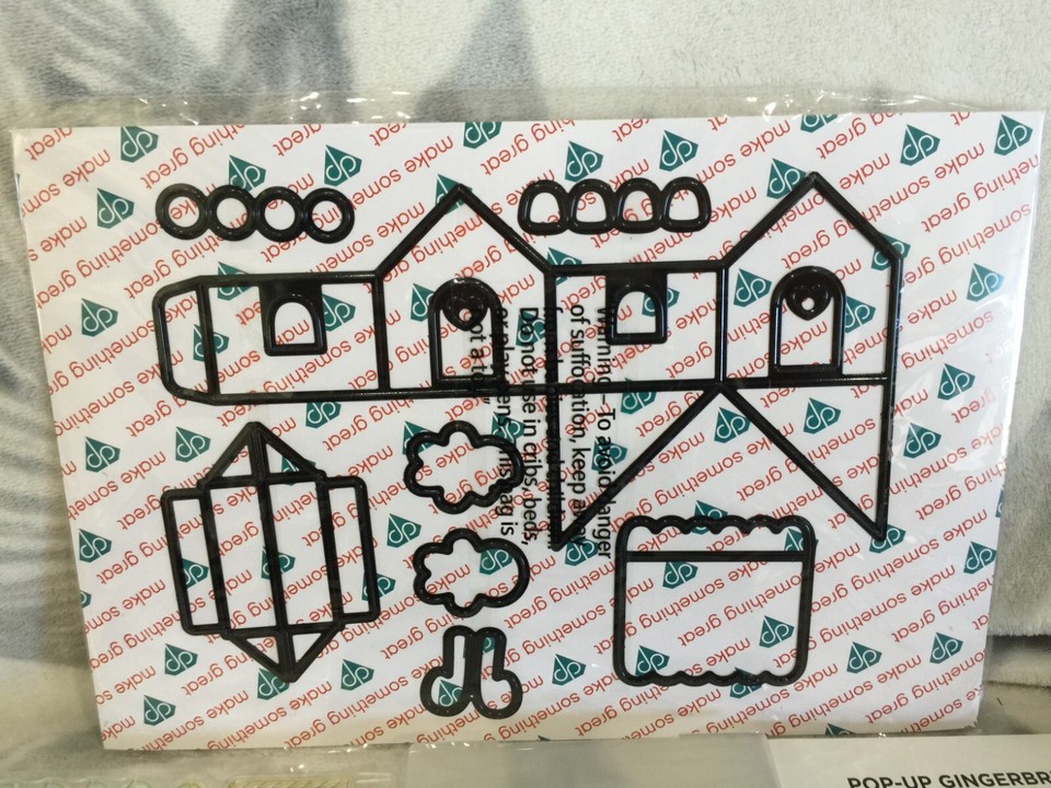 Diamond Press DP POP-UP GINGERBREAD HOUSE Stamp and Die Set 786638 New ...