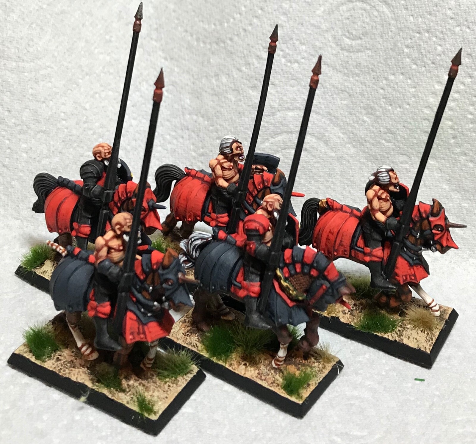 25mm 28mm well painted Warhammer fantasy unique Black Knight regiment ...