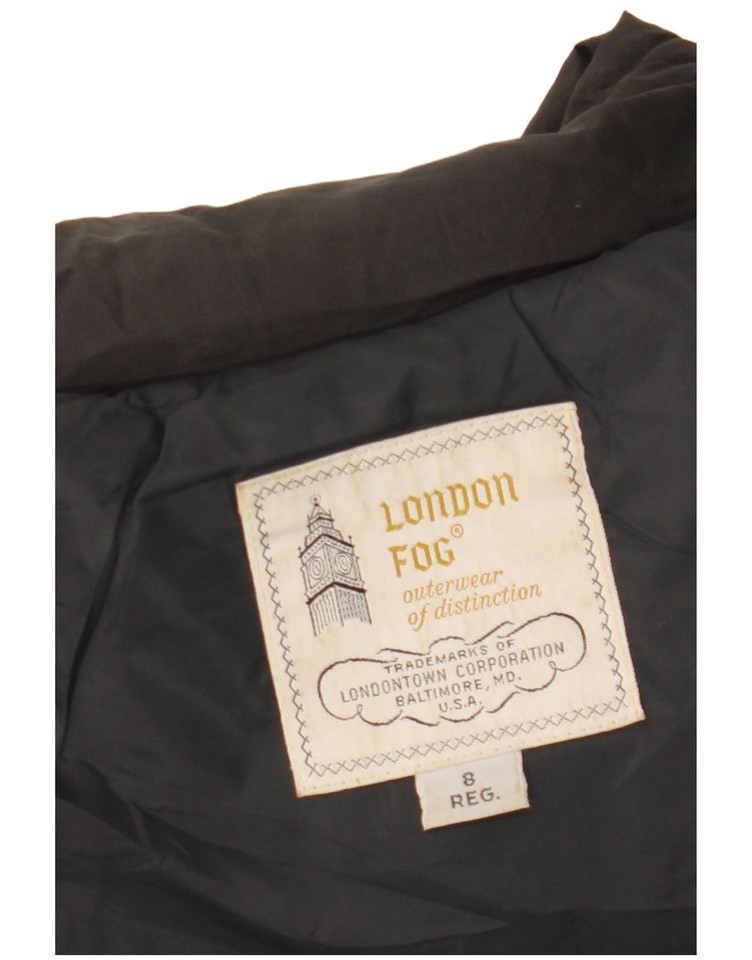 LONDON FOG Womens Padded Coat US 8 Medium Black DX01 | eBay UK