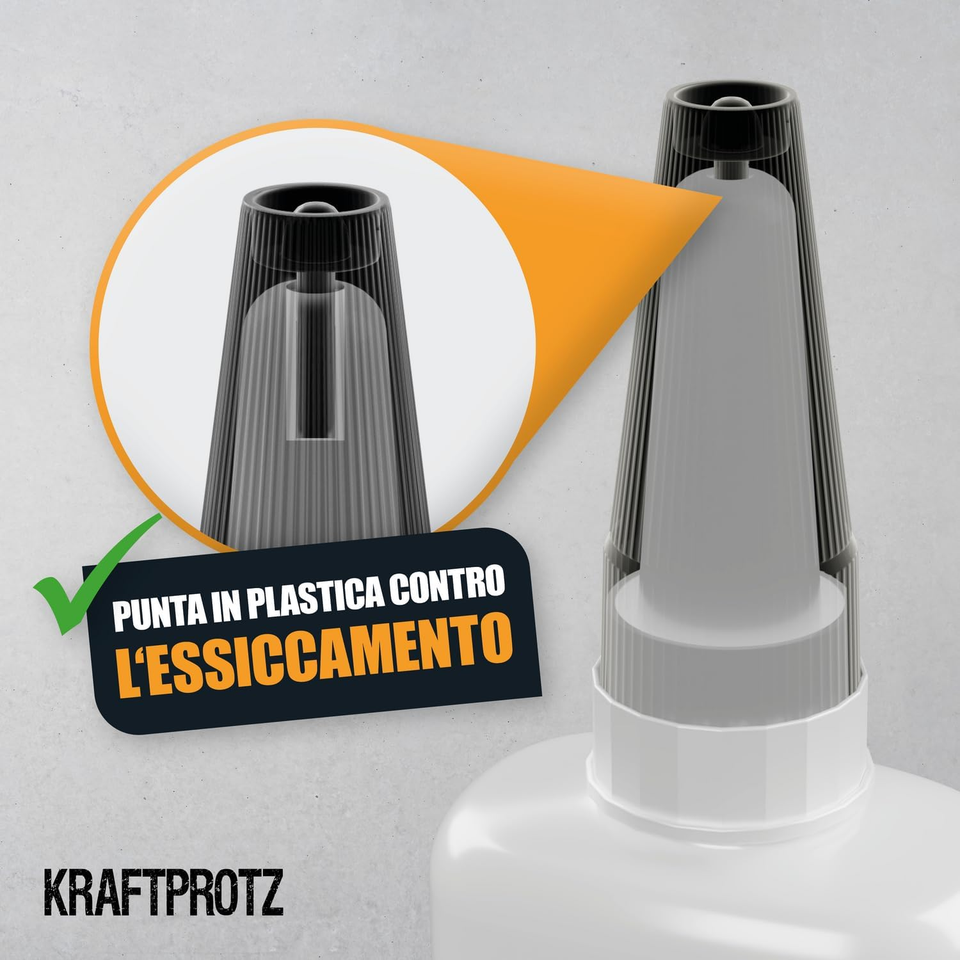 Colla Istantanea Liquida Extra Forte 50 G – Supercolla XXL Con Punta ...