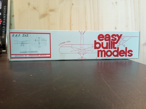 New Unopened Vintage Easy Built Models R.A.F. S.e.5 Balsa Flying Wood ...