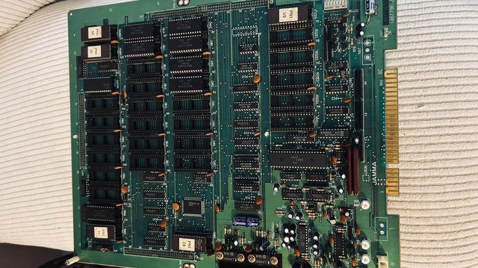 Pac Mania (Pacman) by Namco Jamma arcade board working (sit down ...