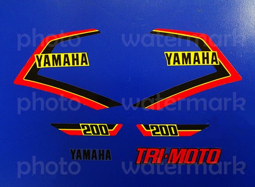 1983 83' yamaha YTM 200 Tri-Moto 6pc Trike Graphics graficos Decals ...