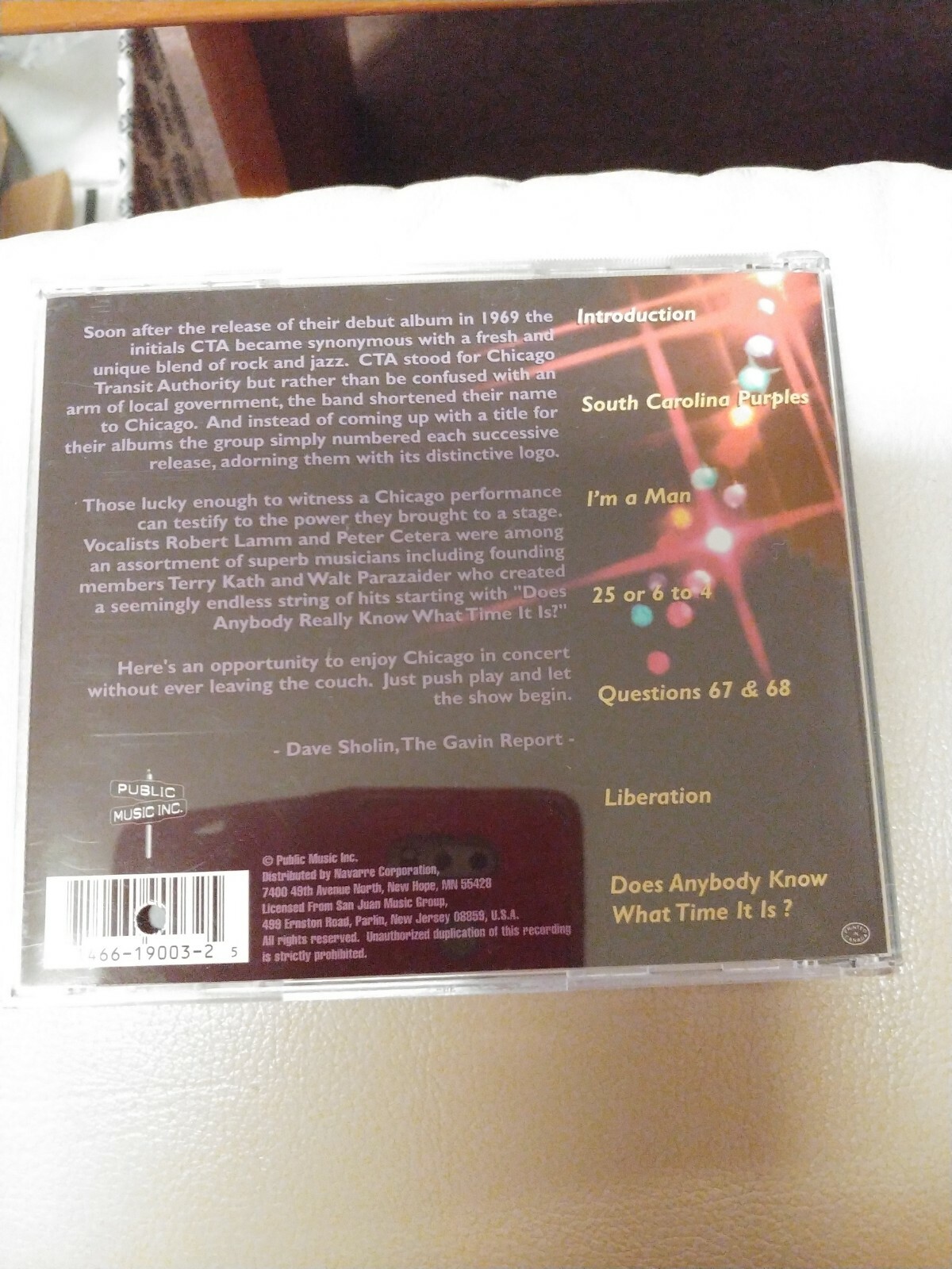 Chicago - Chicago Live CD RARE PUBLIC MUSIC INC | eBay