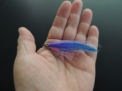 S027 Fly Fishing Lure 1/0 Fishing Striper Bluefish GT Papio Bass Trout ...
