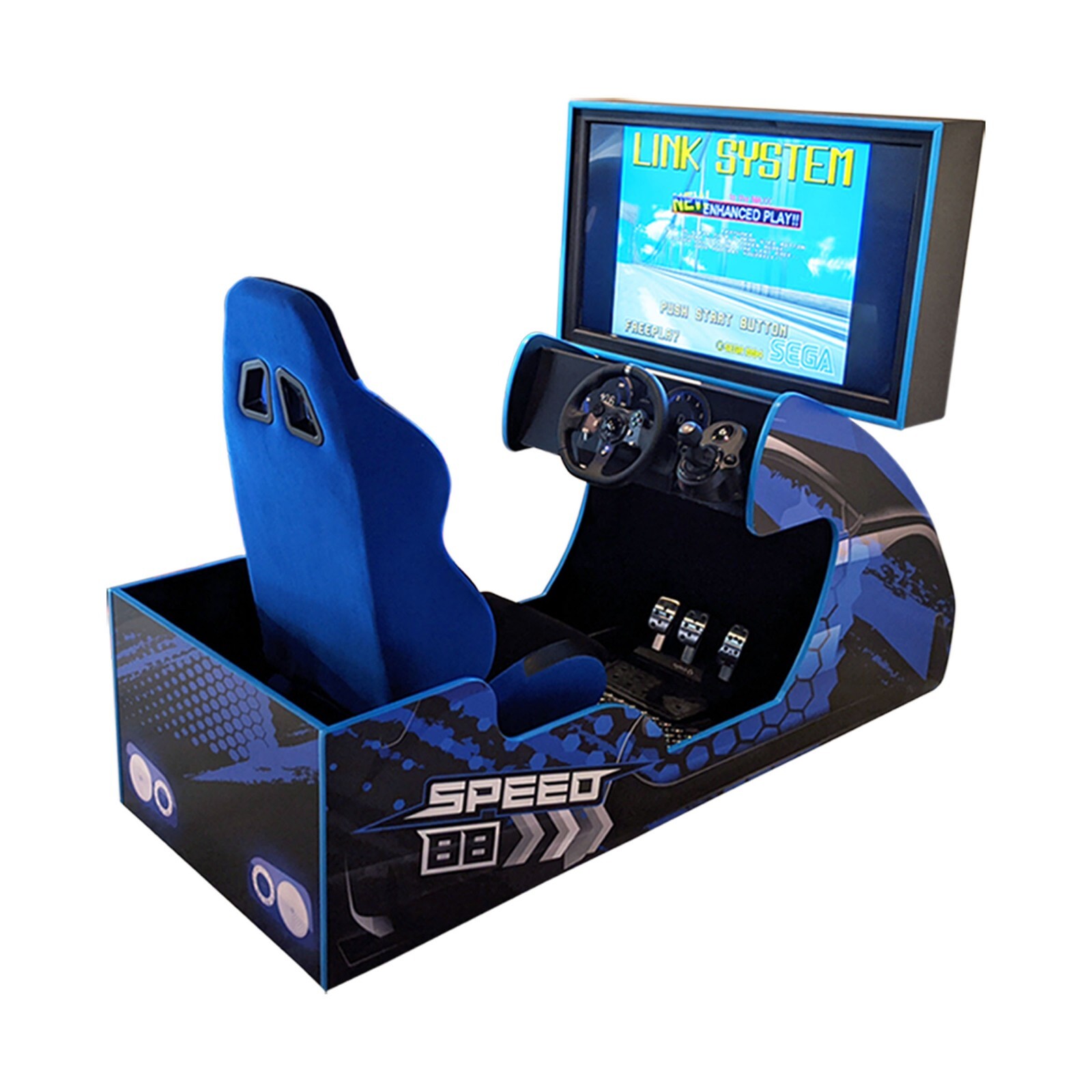 Racing Arcade Driving Simulator NEW works with MAME, PLAYSTATION, XBOX ...