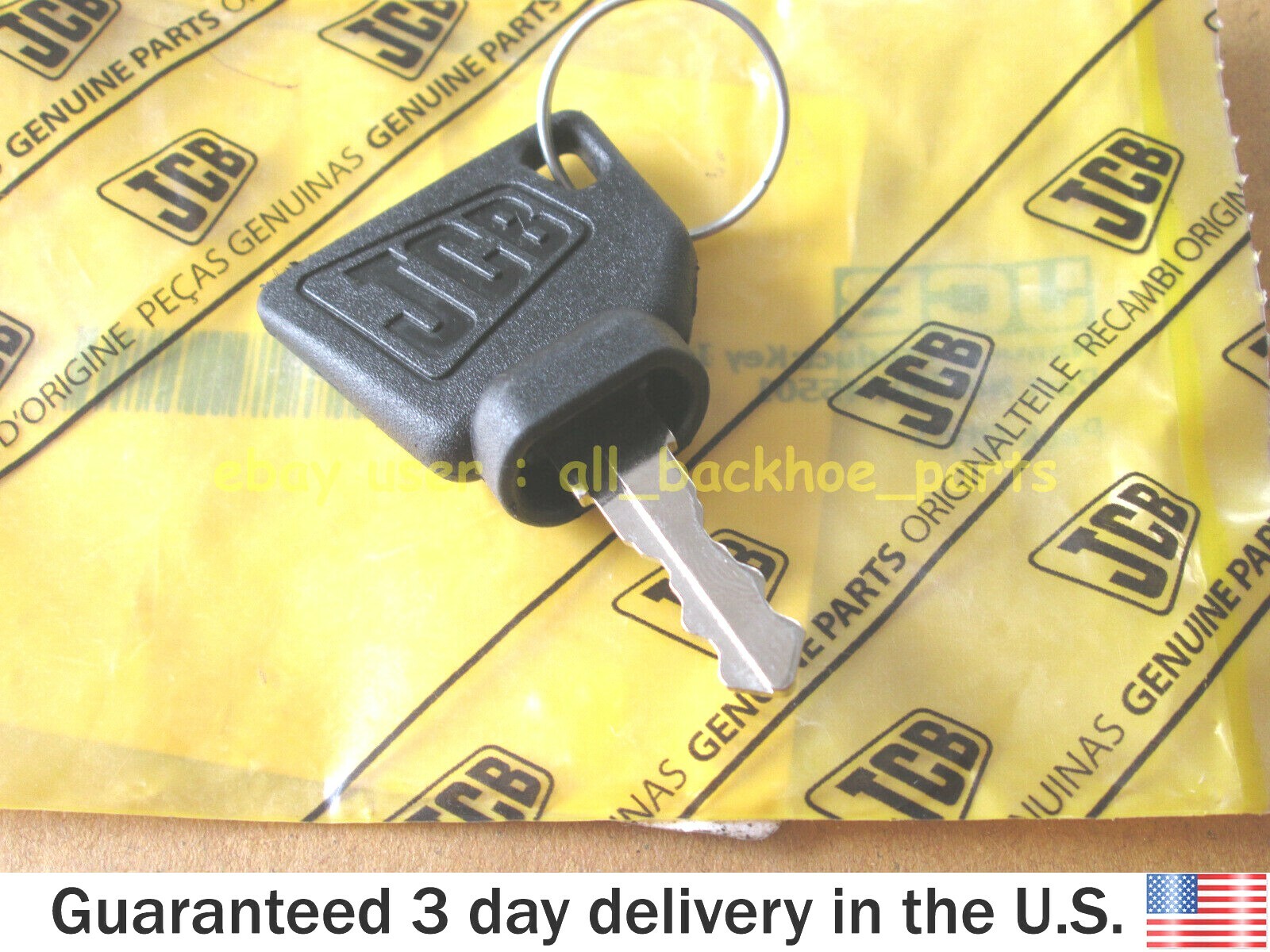 JCB BACKHOE - GENUINE JCB IGNITION KEY 1 PC. (PART NO. 701/45501 331/ ...