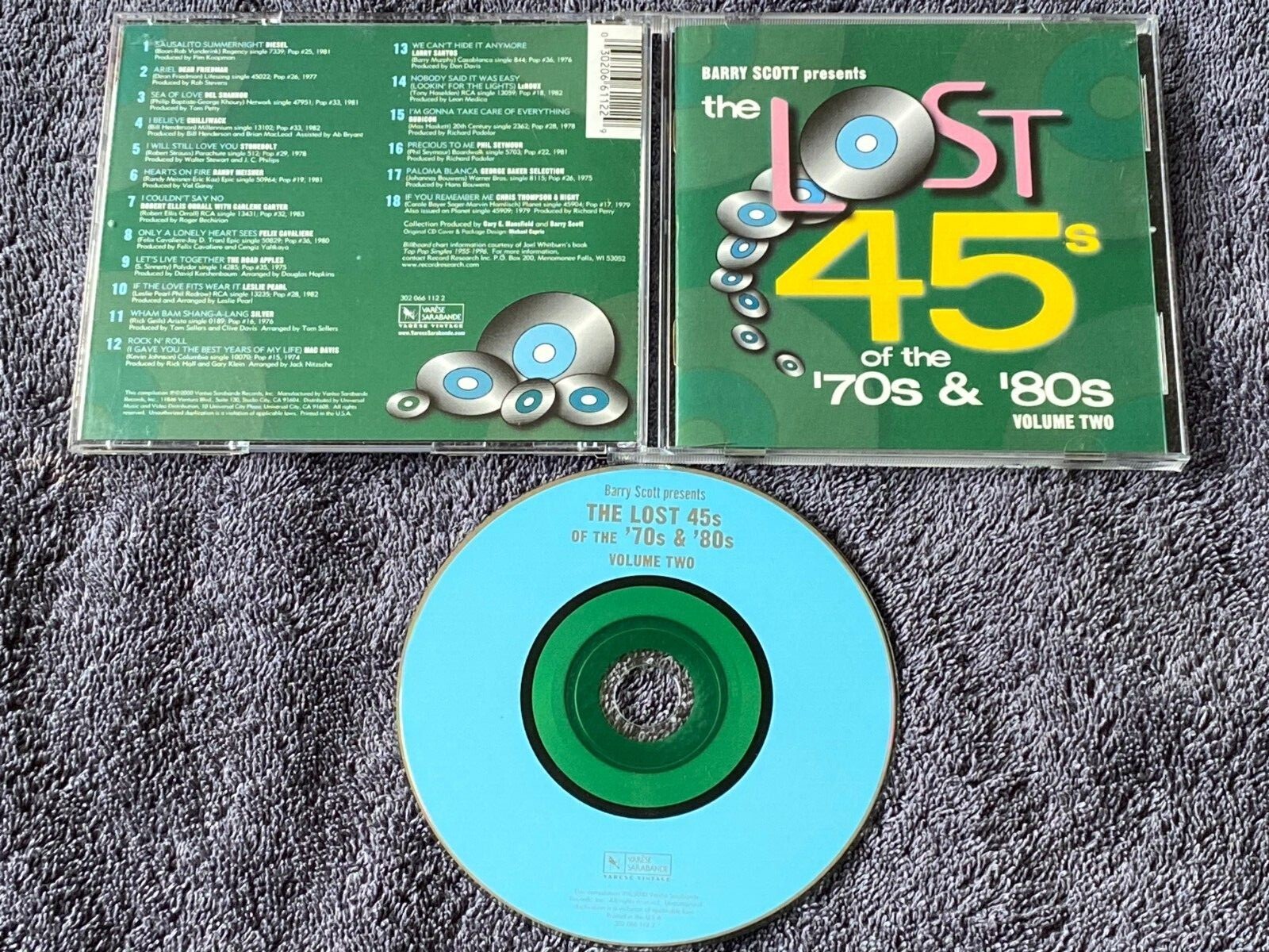 BARRY SCOTT THE LOST 45s OF THE '70s & '80s VOLUME TWO CD 18 tracks ...