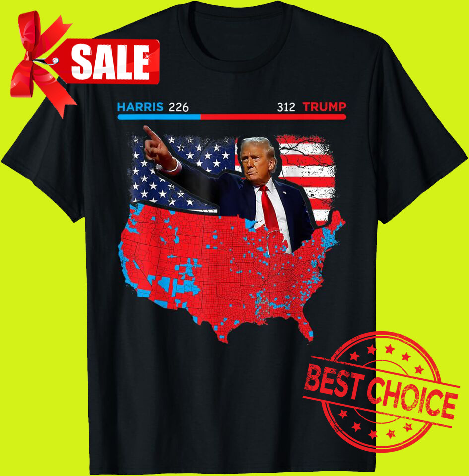 Trump Landslide 2024 Electoral Map 312 Winning Map T-… - Gem