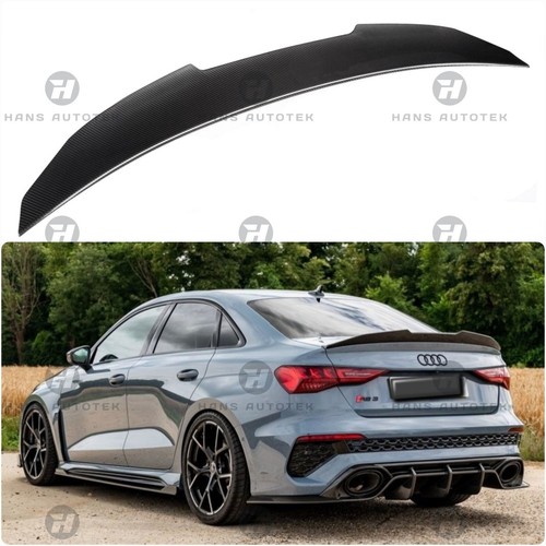 REAL Carbon Fiber Rear Trunk Spoiler For Audi A3 S3 RS3 GY Sedan ( 2022 ...