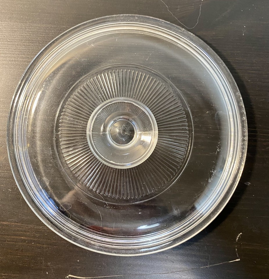 Pyrex Corning Ware Clear Round Glass Lid Only Ribbed 7 1/4" G-5-C A | eBay