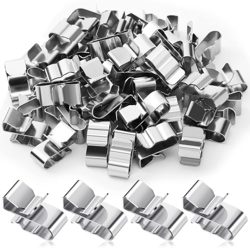50 Pcs Trailer Frame Wire Clips Stainless Steel Clips Metal Cable Clips ...