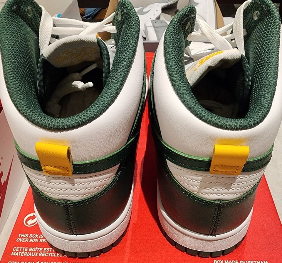 Nike Dunk High White Green Australia DD1399-300 Men's Size 10 | eBay