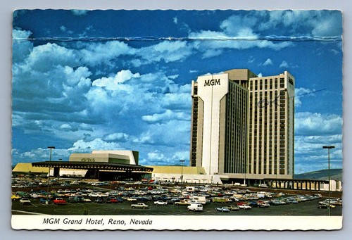 Postcard Vintage MGM Grand Hotel Reno Nevada Lodging Building Motel 4 x ...
