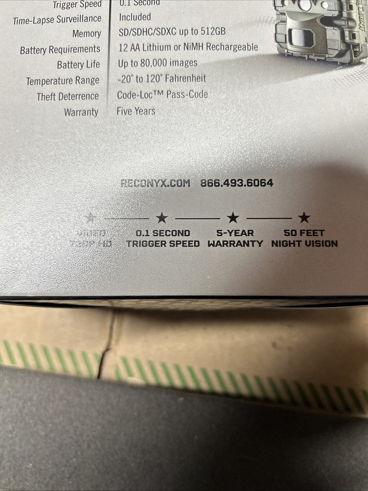 RECONYX HL2X HyperFire 2 720p License Plate Capture Camera, OD Green # ...