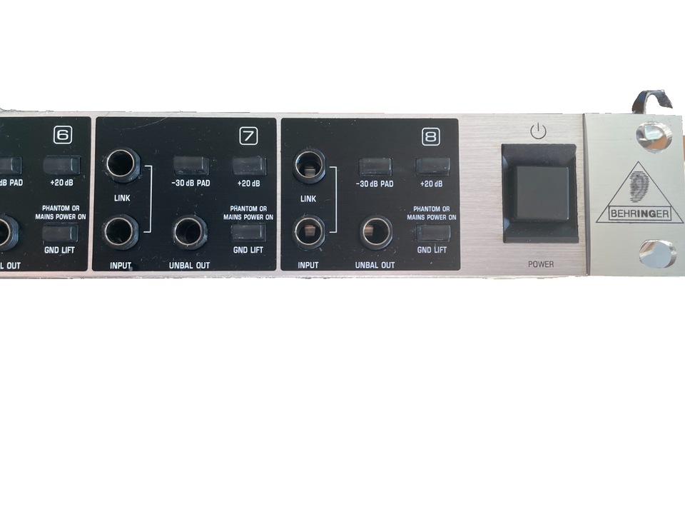 Behringer Ultra-DI Pro DI800 Phantom Powered 8-Channel Direct Box | eBay