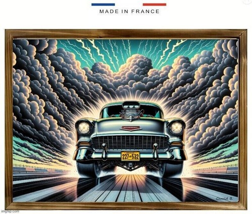 poster 30 x 42 cm création & fabrication française Chevy Grasser ...
