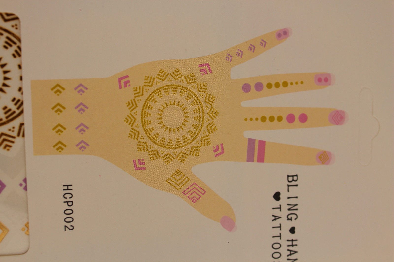 Women Temporary Tattoo Gold Fake Bling Hands Body Art Skin Party ...