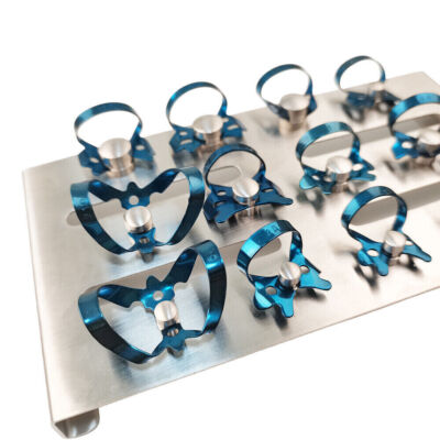 12 Pcs/Box Dental Endo With Tray Frame Instruments Rubber Stainless ...