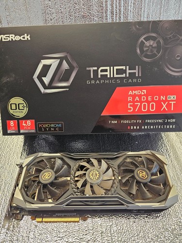 AMD ASRock Radeon RX 5700 XT Taichi 8GB Graphics Card - with Box | eBay