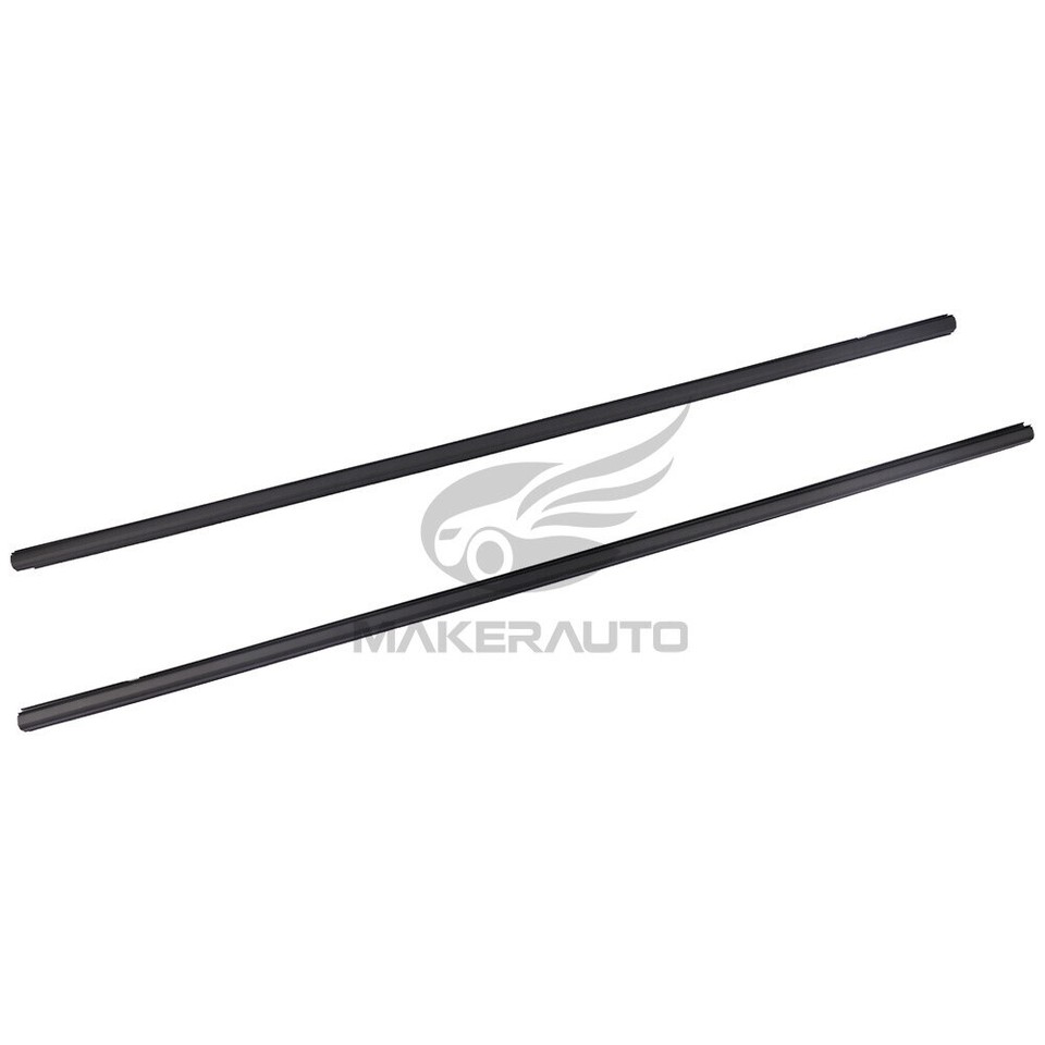 EXTERIOR DOOR WINDOW GLASS TRIM SET LEFT RIGHT For 06-11 CIVIC 2D COUPE ...