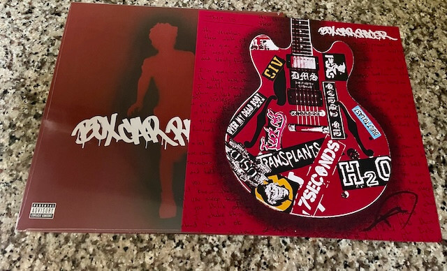 Tom Delonge Signed Boxcar Racer Poster & LP Vinyl Album Blink-182 Auto ...