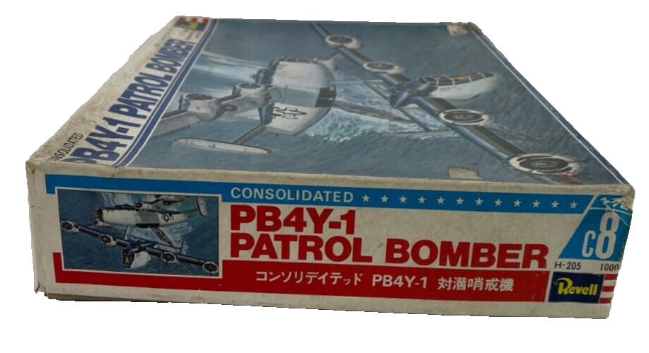 Revell 1/72 PB4Y-1 Patrol Bomber WWII Aircraft Model Kit Open Box Japan ...