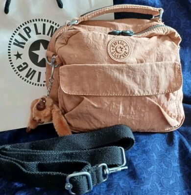 KIPLING CANDY Tan Shoulder Bag Crossbody Bag Backpack DENISE Monkey ...