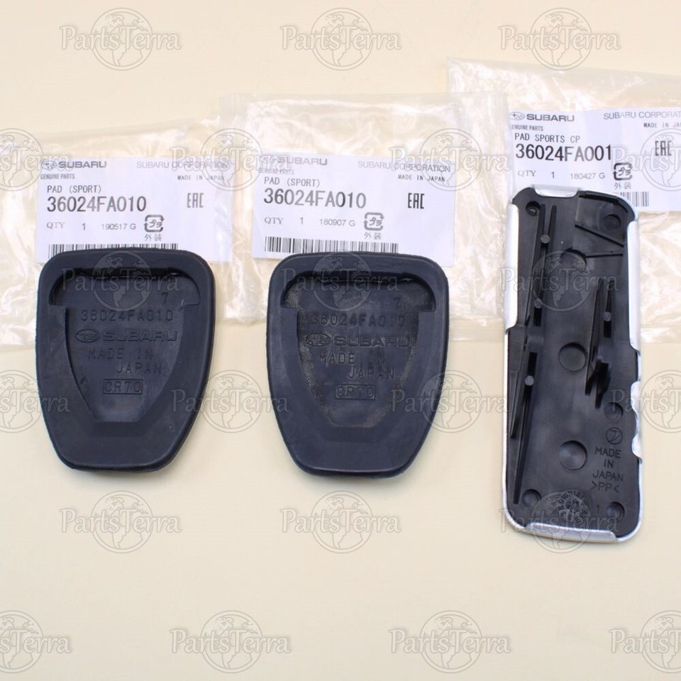Subaru Impreza WRX STi Baja MT Accelerator + Brake + Clutch Pedal Pads ...