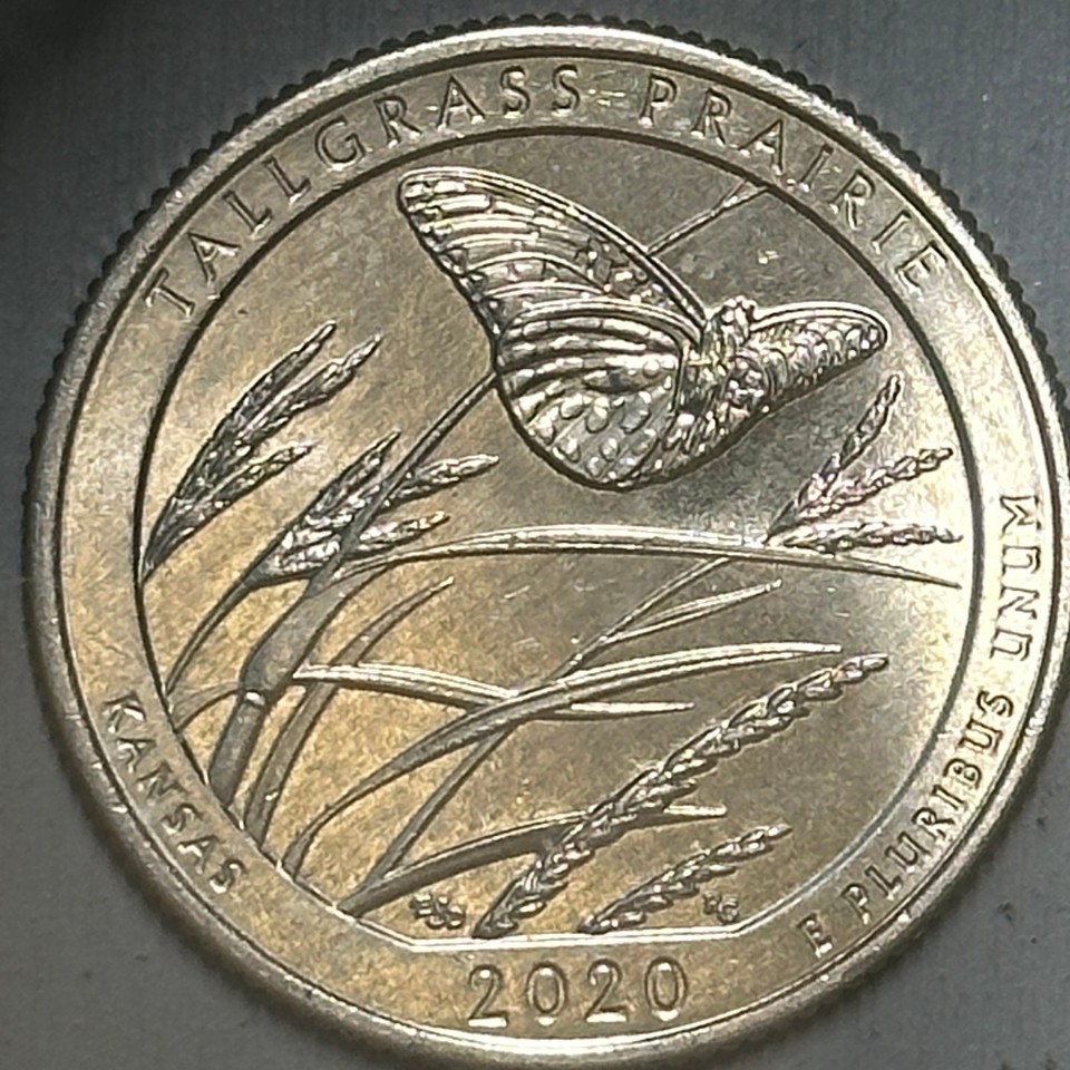 2020-W 25c Tallgrass Prairie West Point Quarter National Park V75 Mint ...