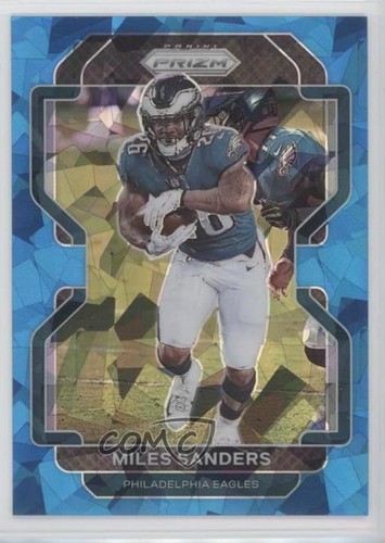 2021 Panini Prizm Blue Ice Prizm /99 Miles Sanders #222 | eBay